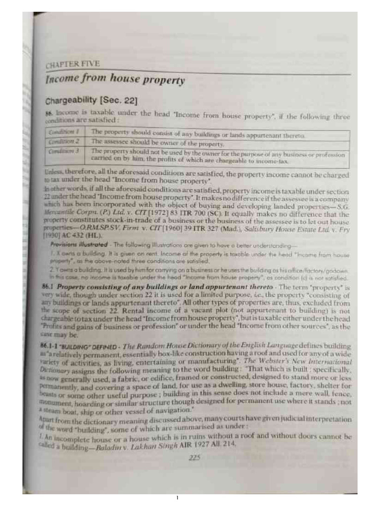 Income From House Property | PDF