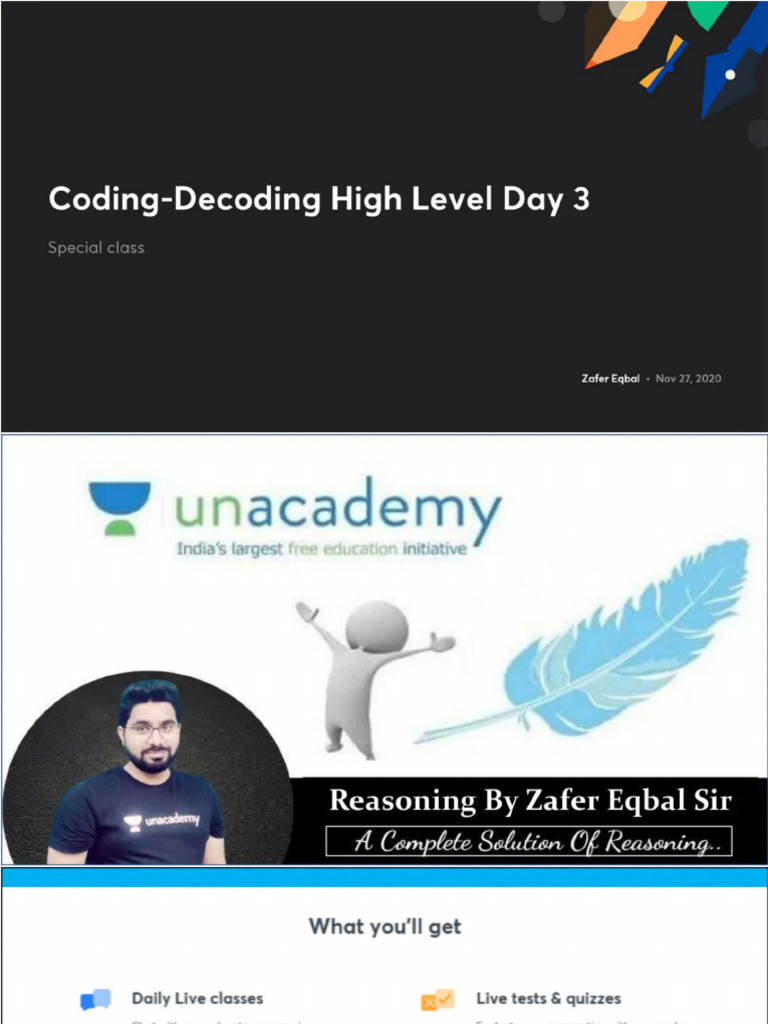 CodingDecoding High Level Day 3 No Anno | PDF