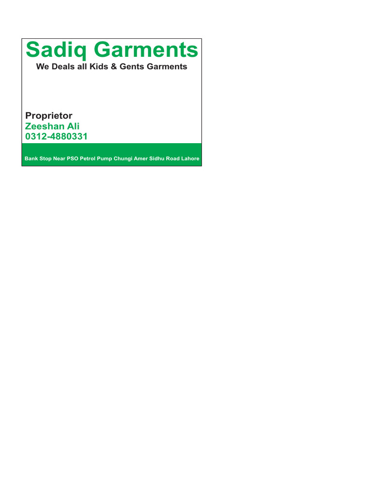 Sadiq Garments33 | PDF