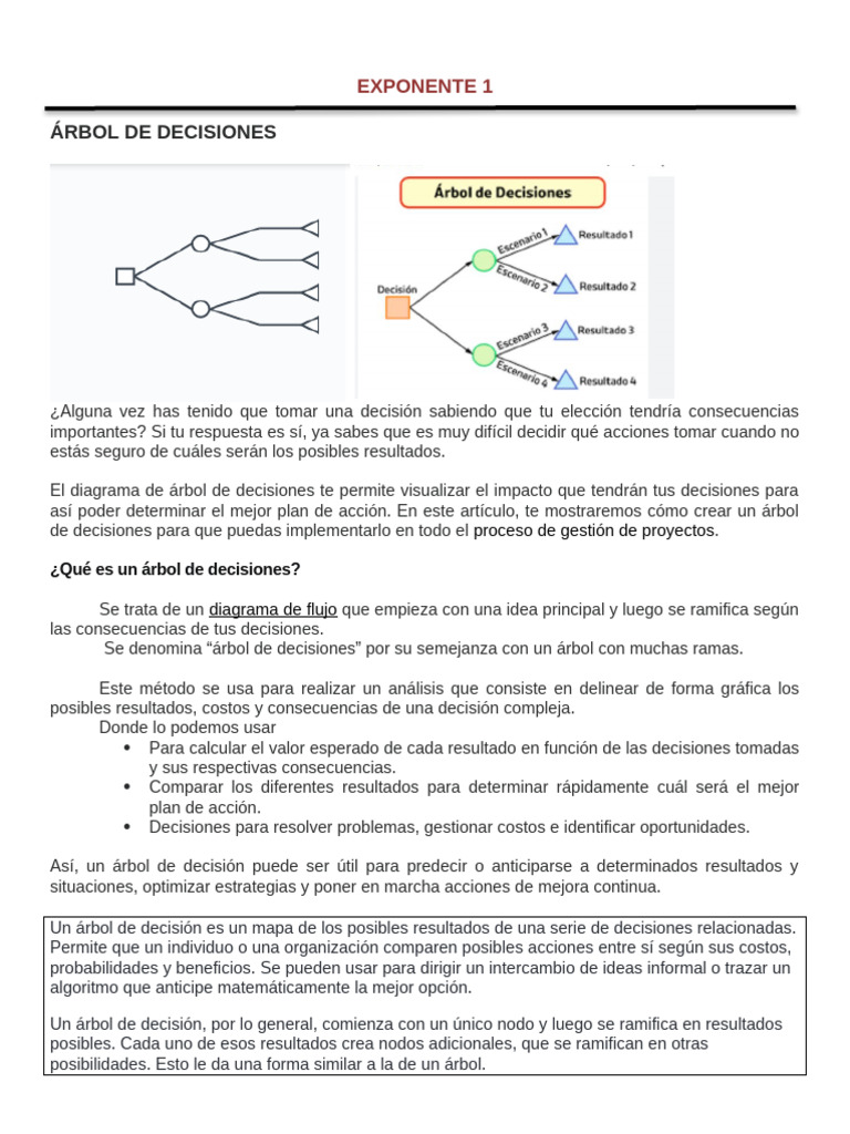 Arbol de Decisiones | PDF | Probabilidad | Toma de decisiones