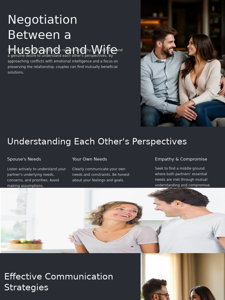 Marital Negotiation Strategies | PDF | Negotiation | Social Psychology