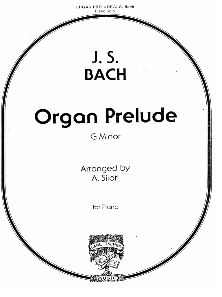 Bach Siloti bwv535 | PDF