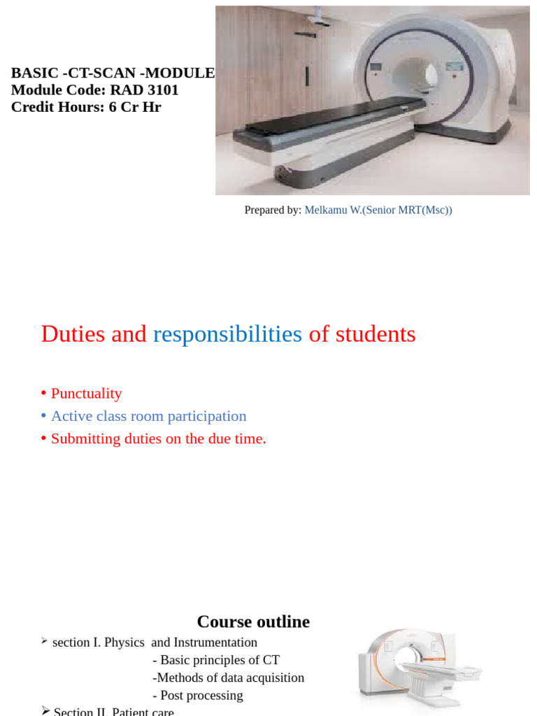 Ct-Scan Module Intro | PDF | Ct Scan | Image Resolution