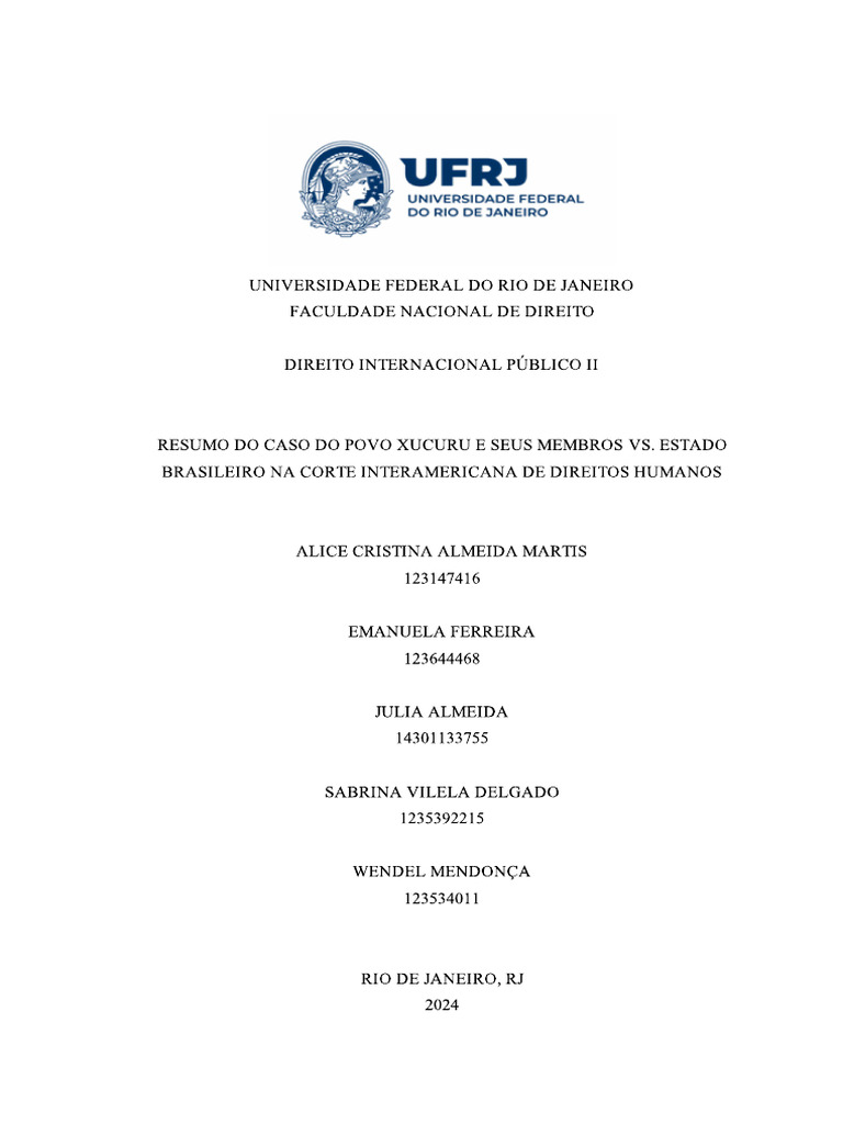 TRabalho DIP II 2 | PDF