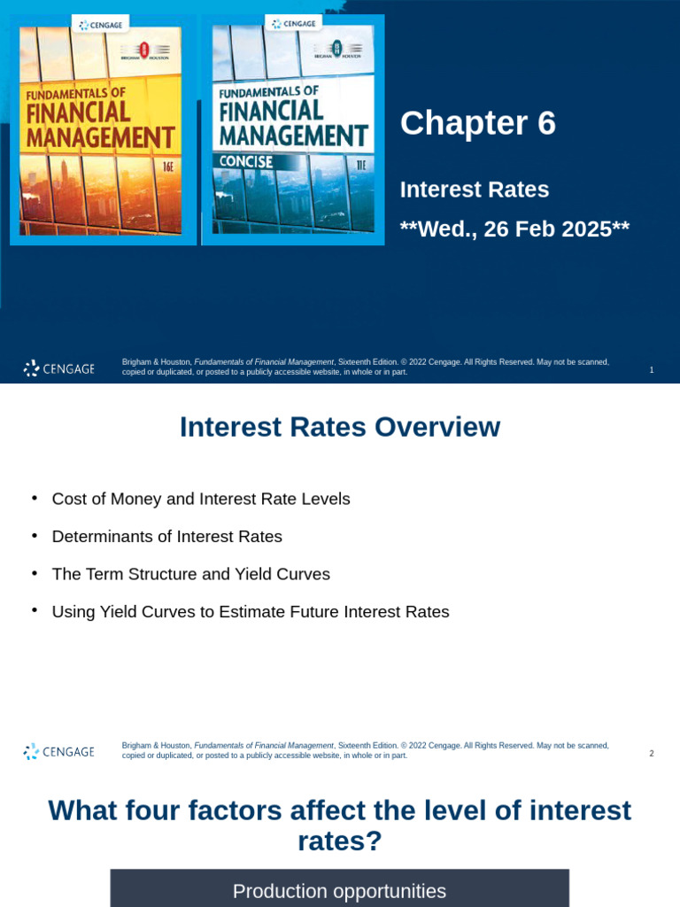Brigham FFM16 Concise11 ch06 PPT | PDF | Yield Curve | Yield (Finance)