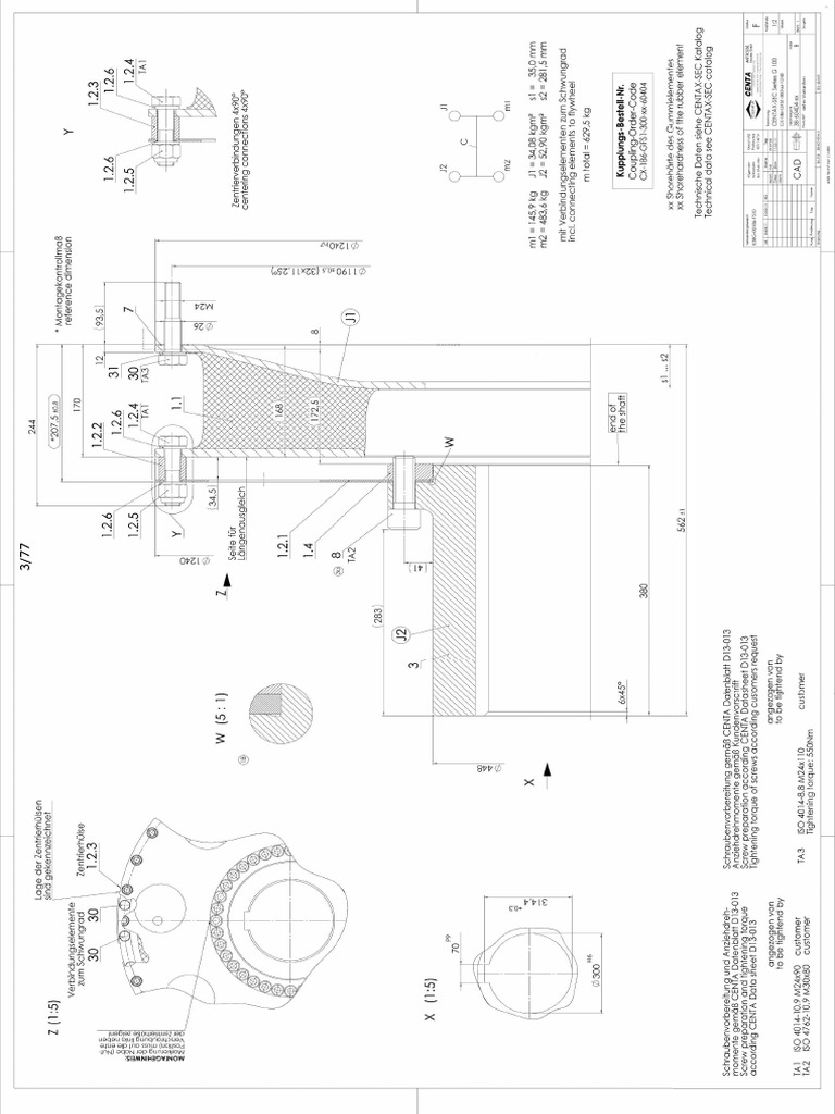 Coupling Installation Drawing | PDF