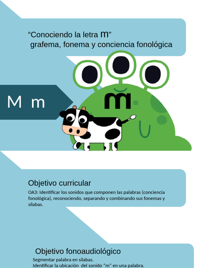 Conciencia Fonológica y Presentación M | PDF | Sílaba