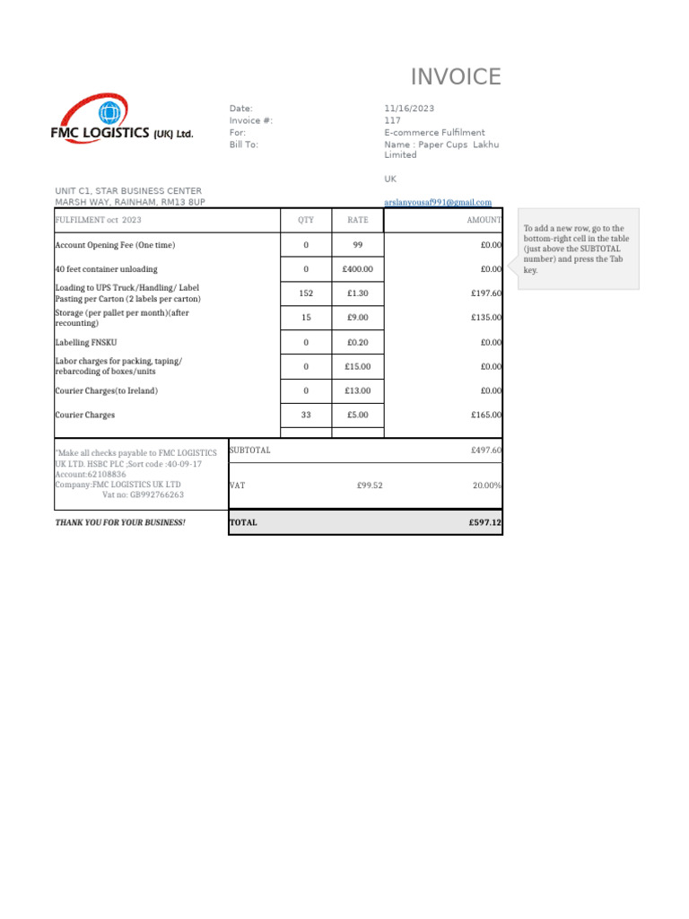 Lakhu Menu Invoice Summary | PDF | Business