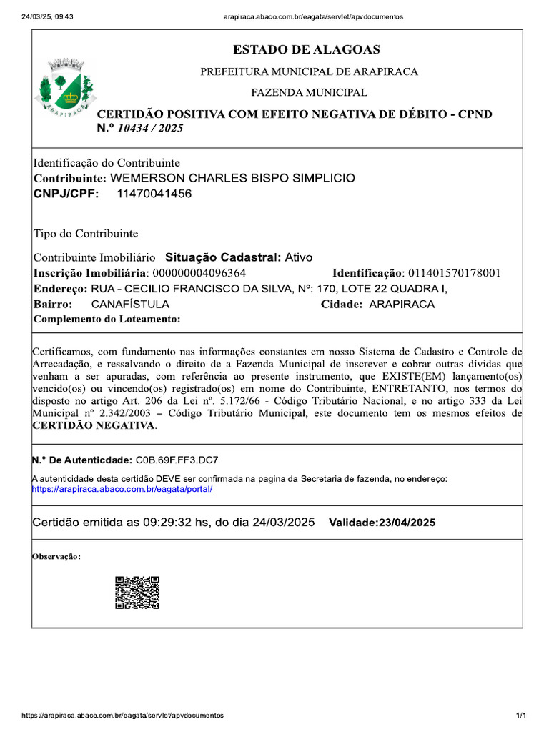 CND - Wemerson | PDF
