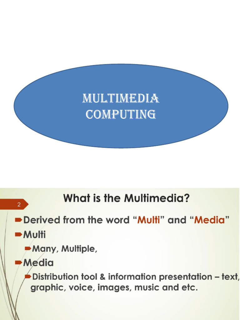 Multimedia Computing Overview | PDF