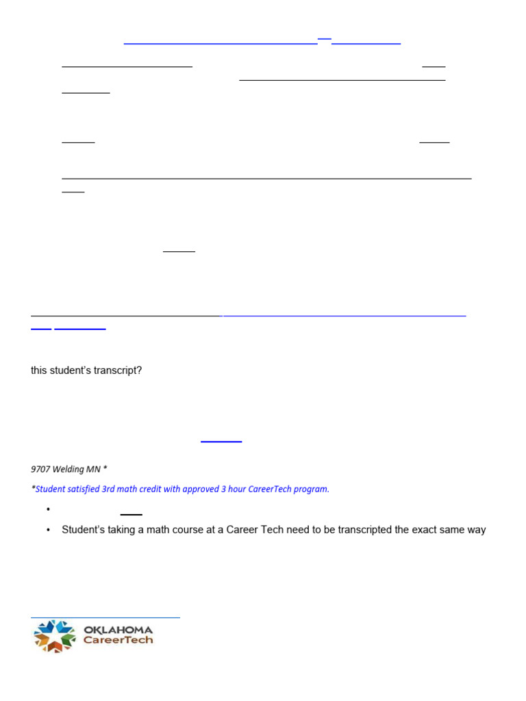 Using Careertech To Satisfy 3rd Year Math | PDF
