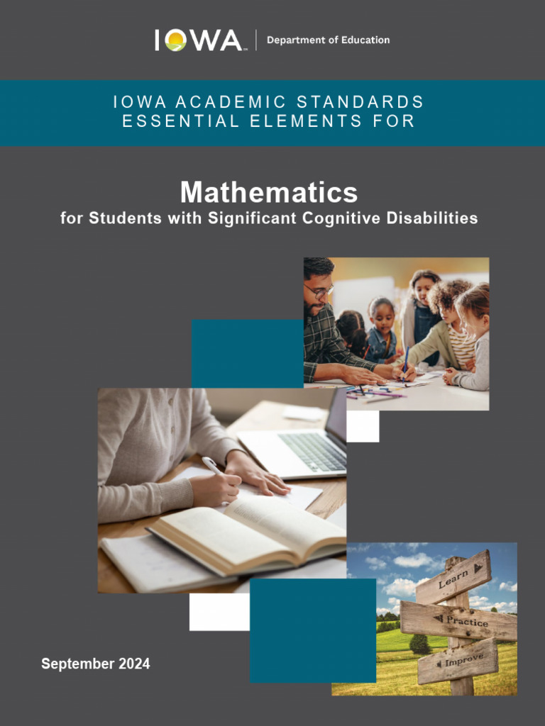Iowa Math Standards for Cognitive Disabilities | PDF | Shape | Mathematics