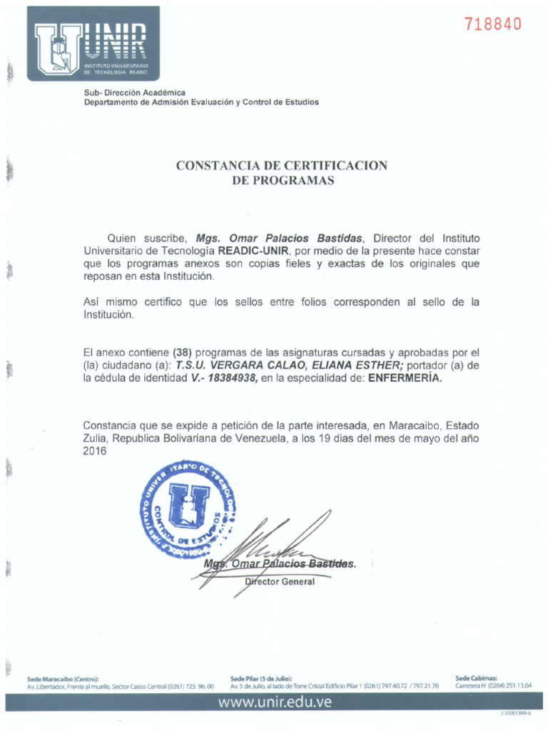 PROGRAMA TSU UNIR | PDF