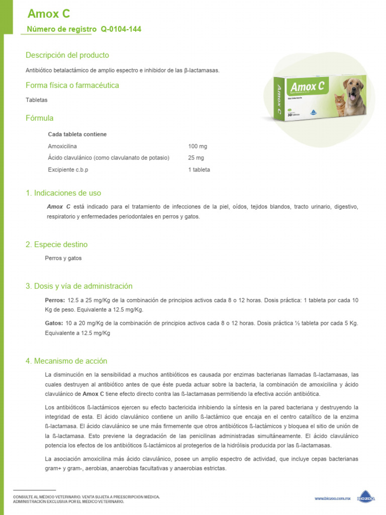 Amox C | PDF | Penicilina | Drogas