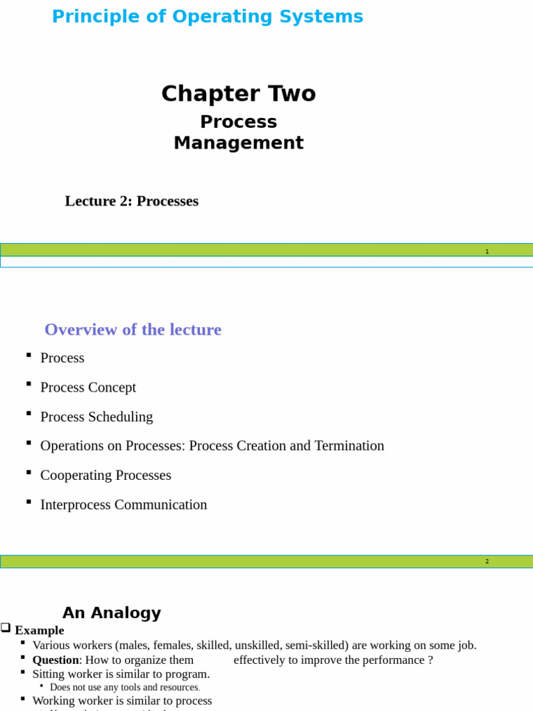 Chapter 2-Process Management | PDF | Process (Computing) | Scheduling (Computing)