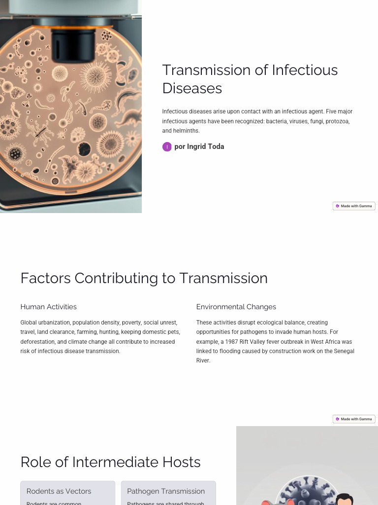 Transmission of Infectious Diseases | PDF | Infection | Pathogen