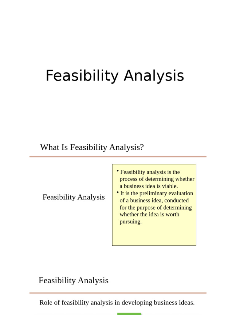 Feasibility Analysis | PDF | Feasibility Study | Venture Capital