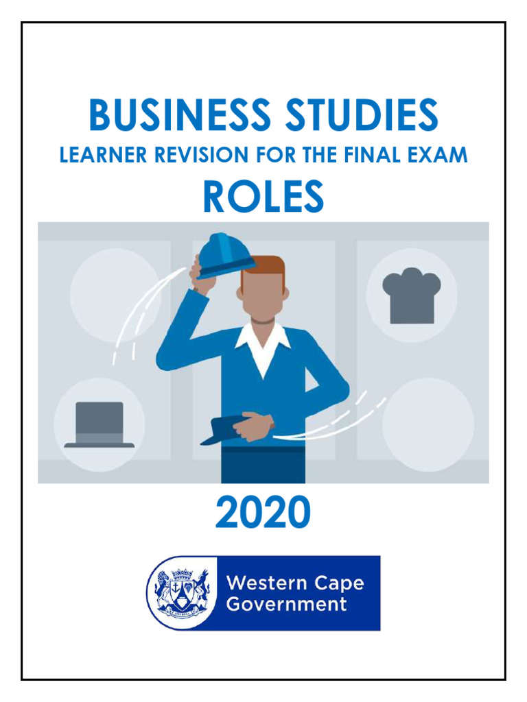 BSTD Gr12 Roles Work Book 2020 Eng | PDF | Corporate Social ...