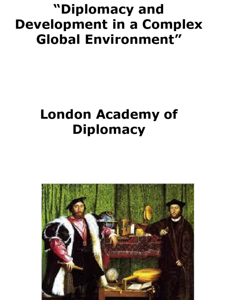Diplomacy in The New Wold Environment | PDF | Official Development ...