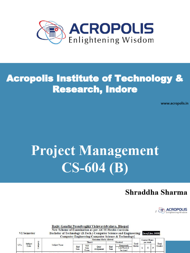 Project Management Unit 1 | PDF | Project Management | Software