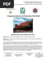 Machote Plan Interno de Proteccion Civil | PDF | Defensa Civil | Riesgo