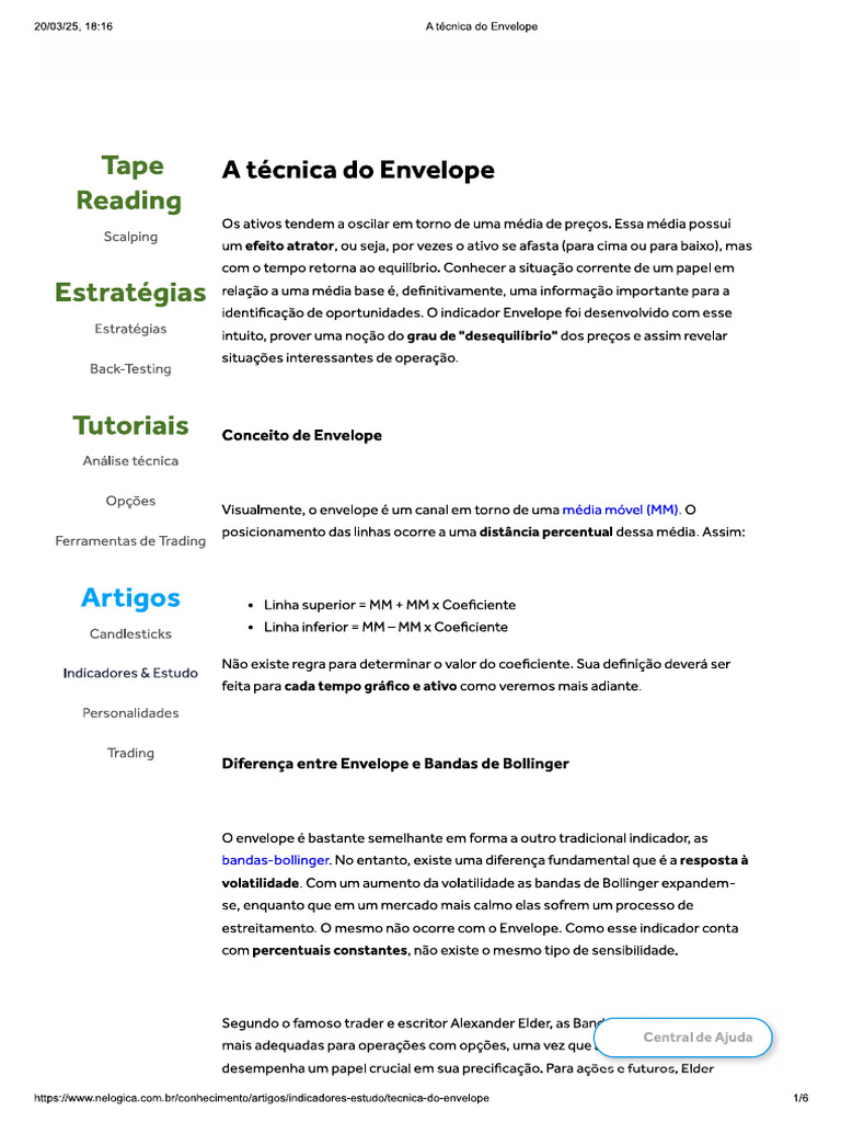A técnica do Envelope PROFIT | PDF