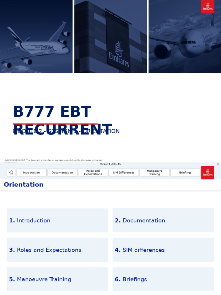 B777 EBT Module 2 Session 1 - Orientation-2 2 | PDF | Takeoff | Transport