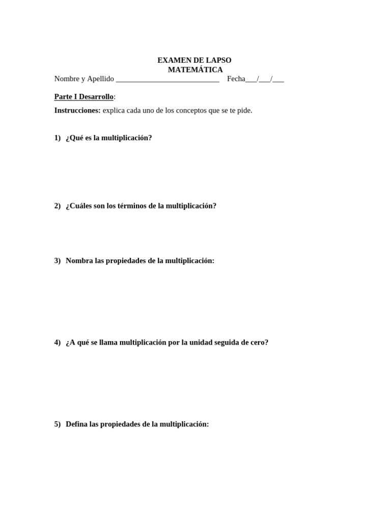 Examen de Lapso | PDF