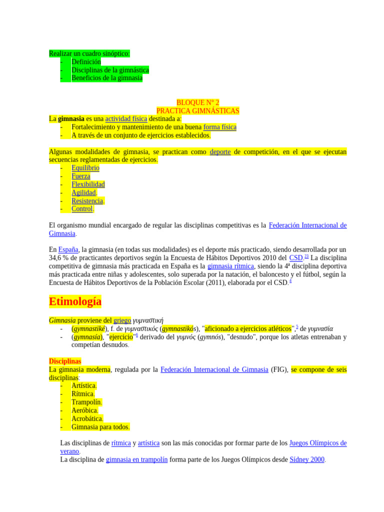 Bloque 2-Practicas Gimnásticas | PDF | Gimnasia | Juegos Olímpicos de verano