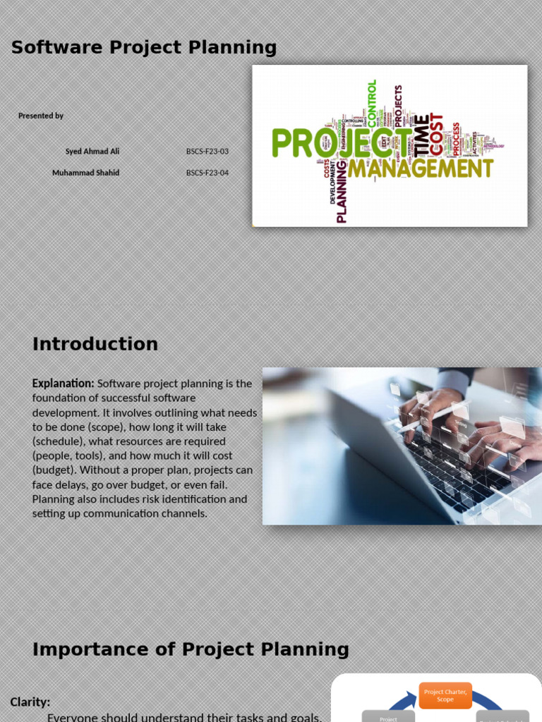 Software Project Planning by Muhammad Shahid and Syed Ahmed Ali | PDF