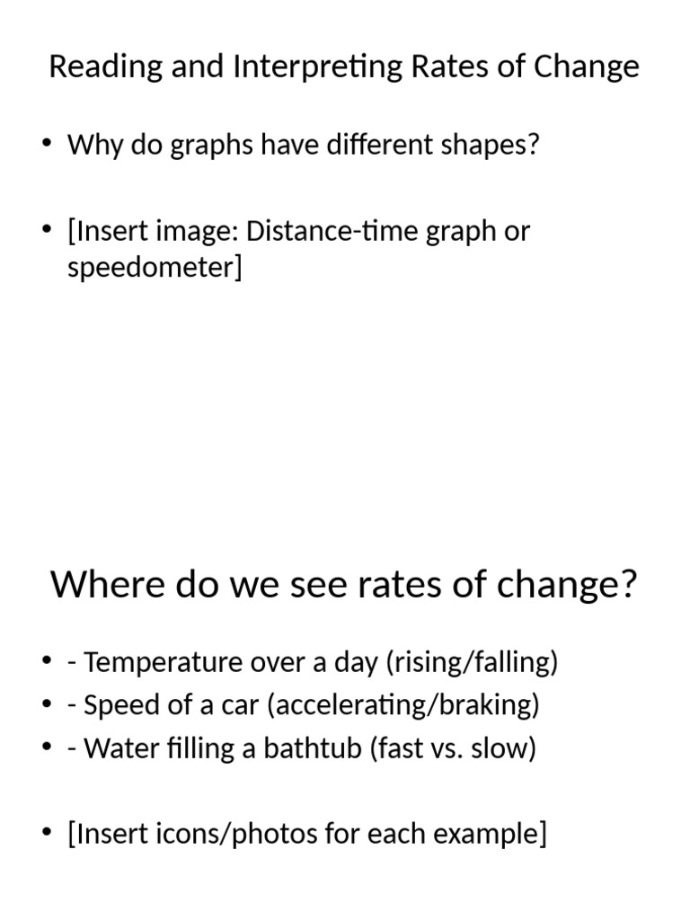 Understanding Rates of Change | PDF