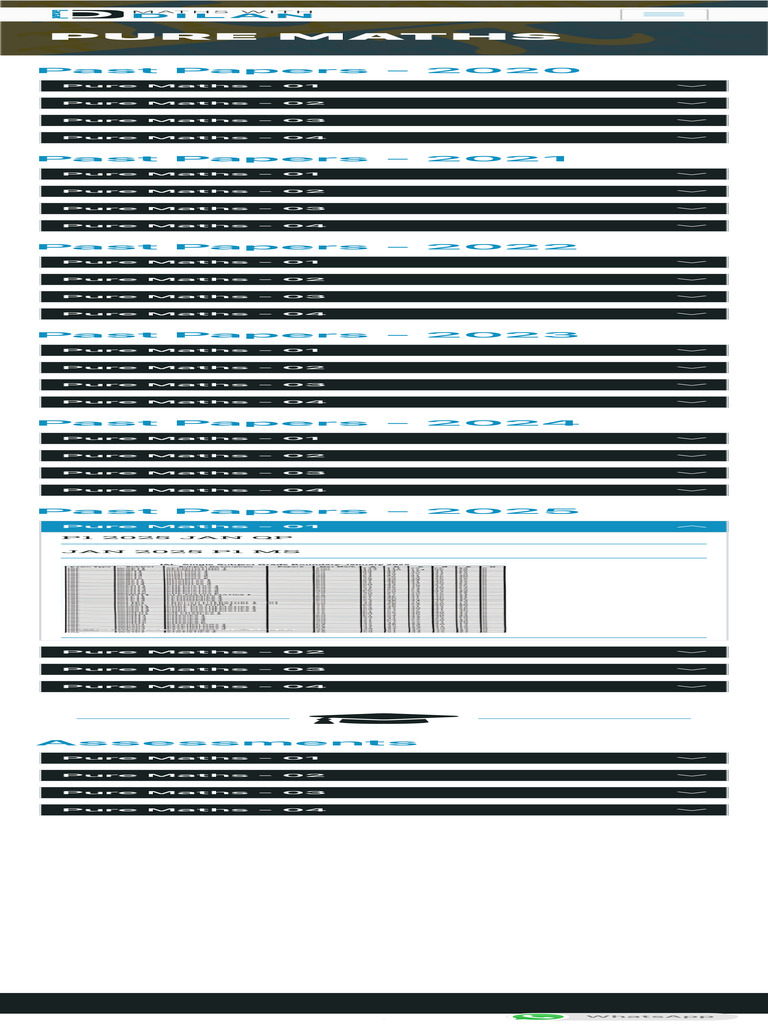 Pure Maths - Dilan Maths | PDF