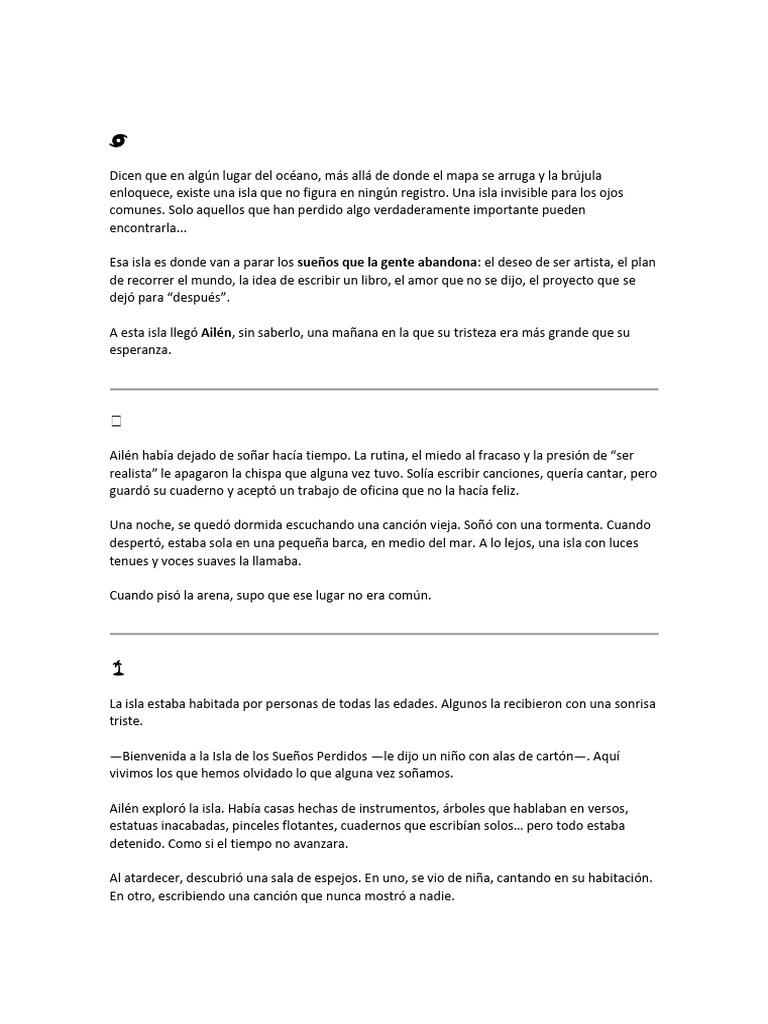 La Isla de Los Sueños Perdidos | PDF