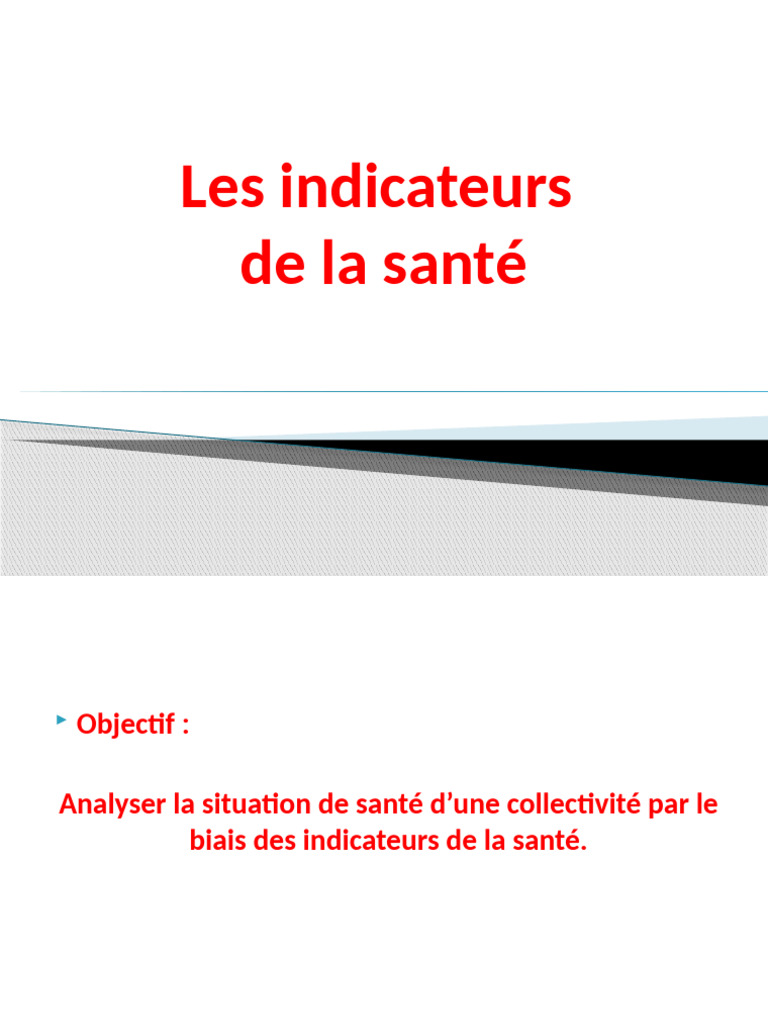 Indicateurs de santé en épidémiologie | PDF | Incidence (épidémiologie ...