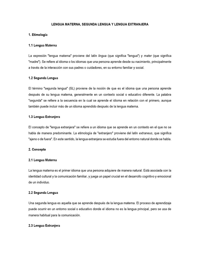 Lectura 2-1 | PDF | Segundo lenguaje | Aprendizaje