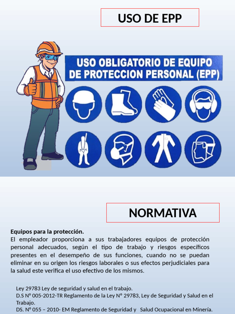 Uso de Epp | PDF | Seguridad y salud ocupacional | Guante