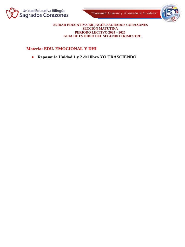 Guia de Estudio Edu - Emo y Dhi | PDF
