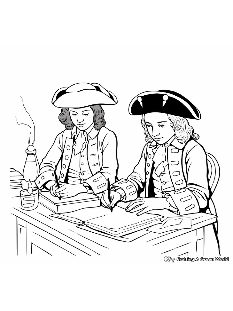 Historical American Revolution Coloring Pages 1 | PDF