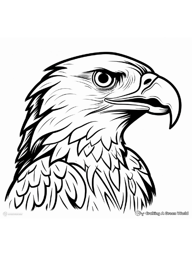 National Bald Eagle Coloring Pages 3 | PDF