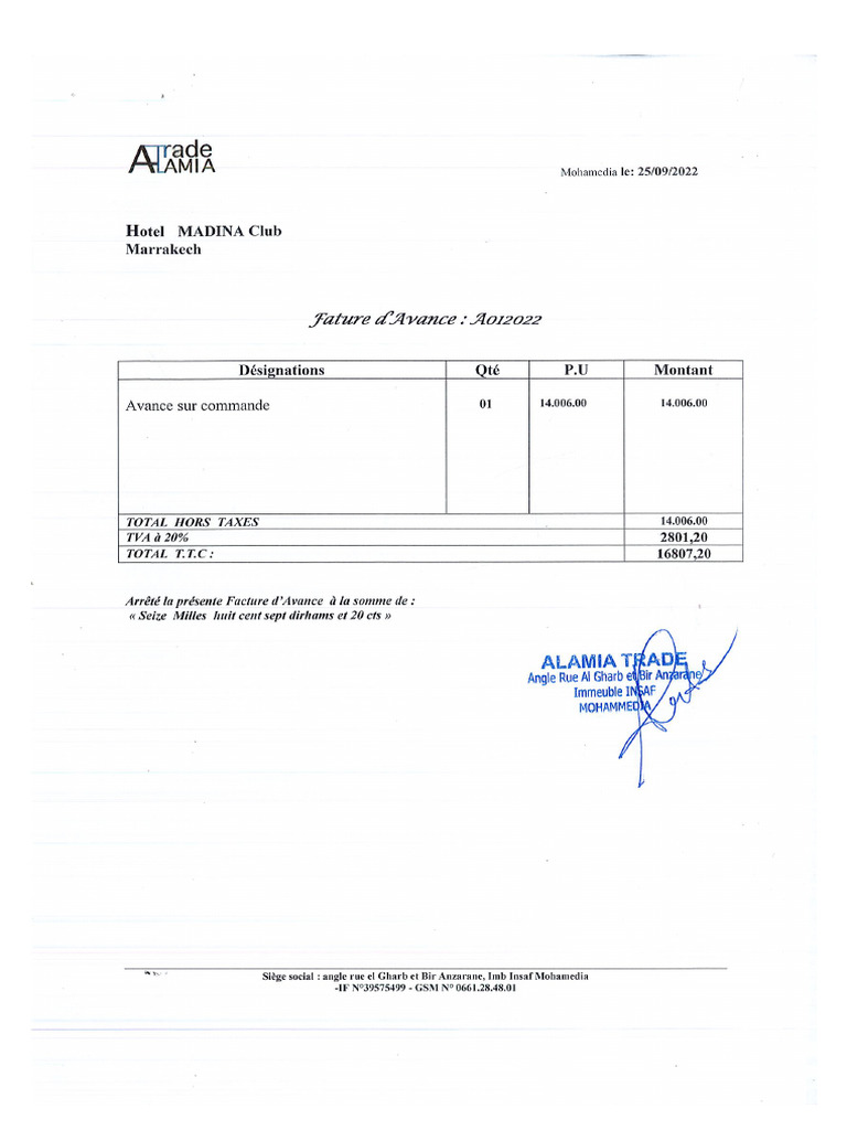 Rép. Facture D'av | PDF