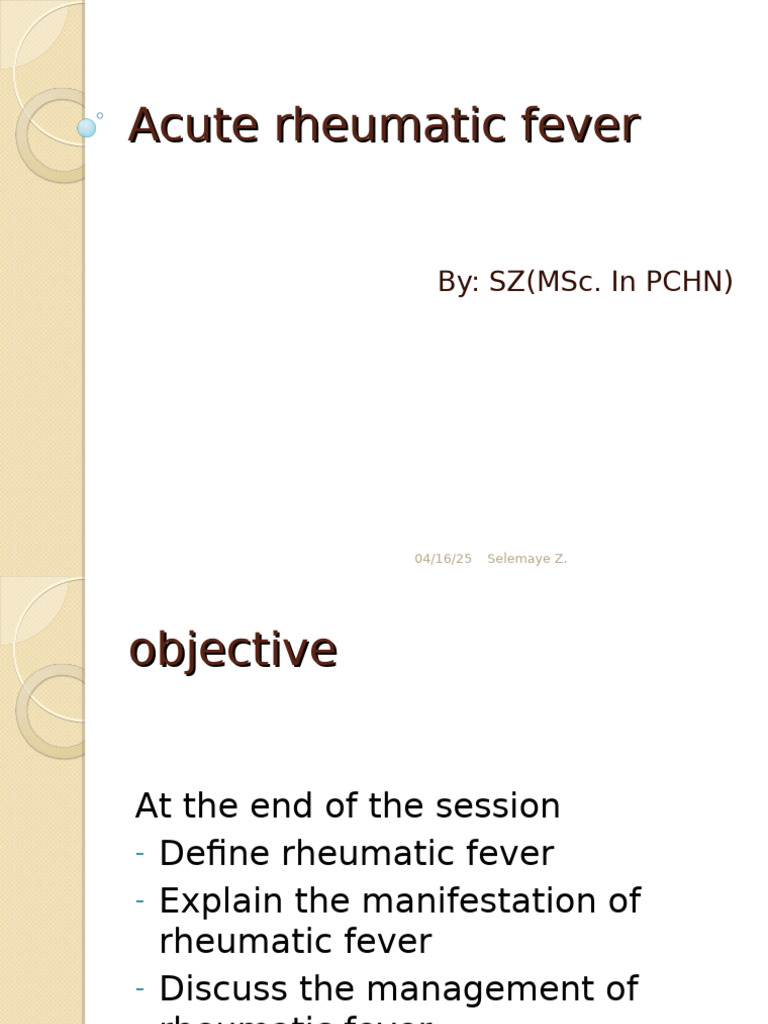 Acute Rheumatic Fever | PDF | Diseases And Disorders | Cardiology