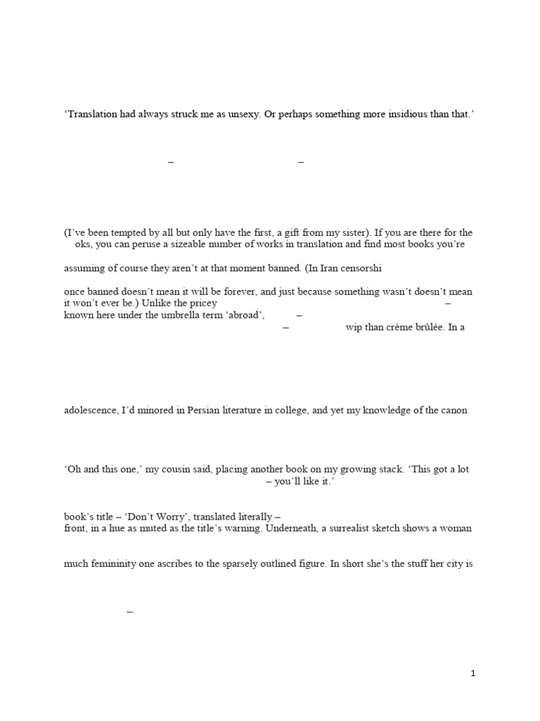 Translating "In Case of Emergency" | PDF