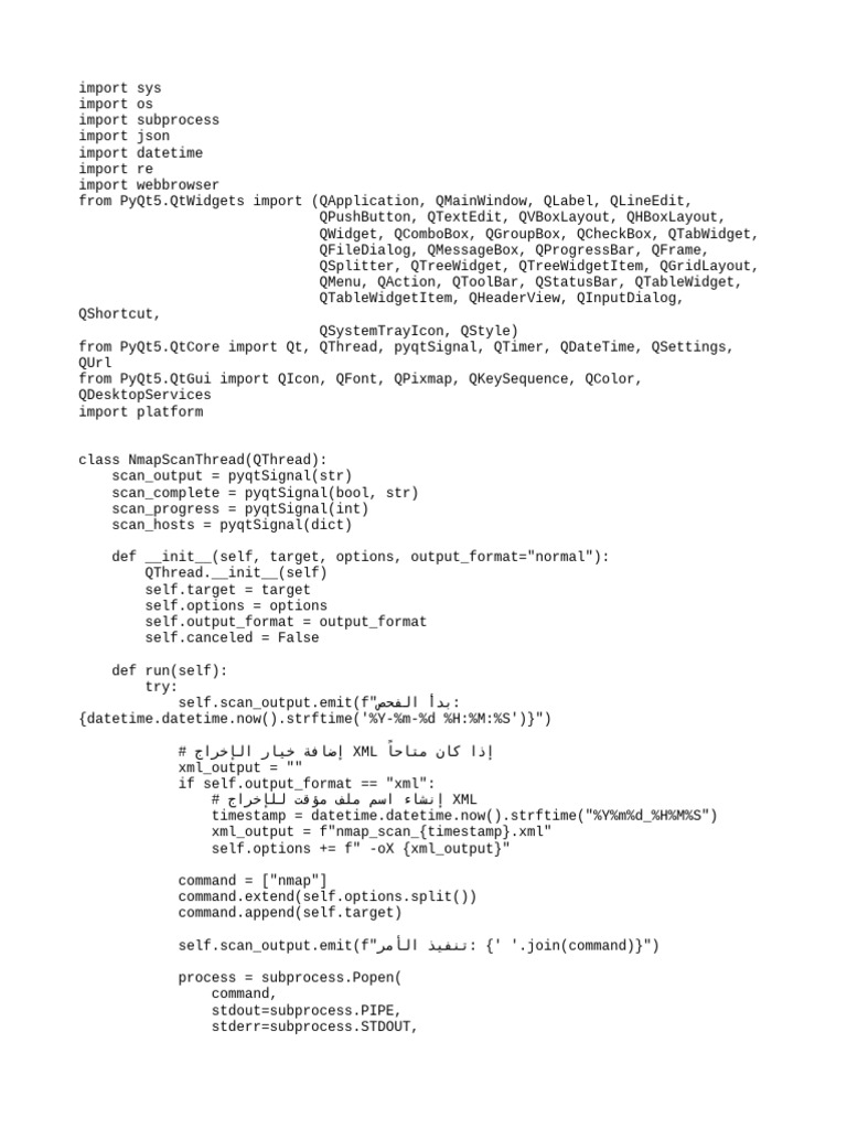 Python Nmap Scanning Tool | PDF | Computer Science | Computer Networking