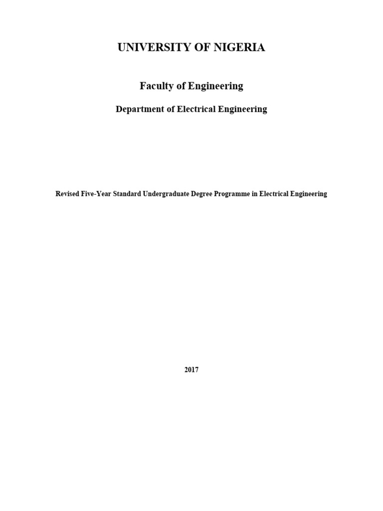 EEE UG Electrical Engineering FIVE YEAR Electrical Engineering ...
