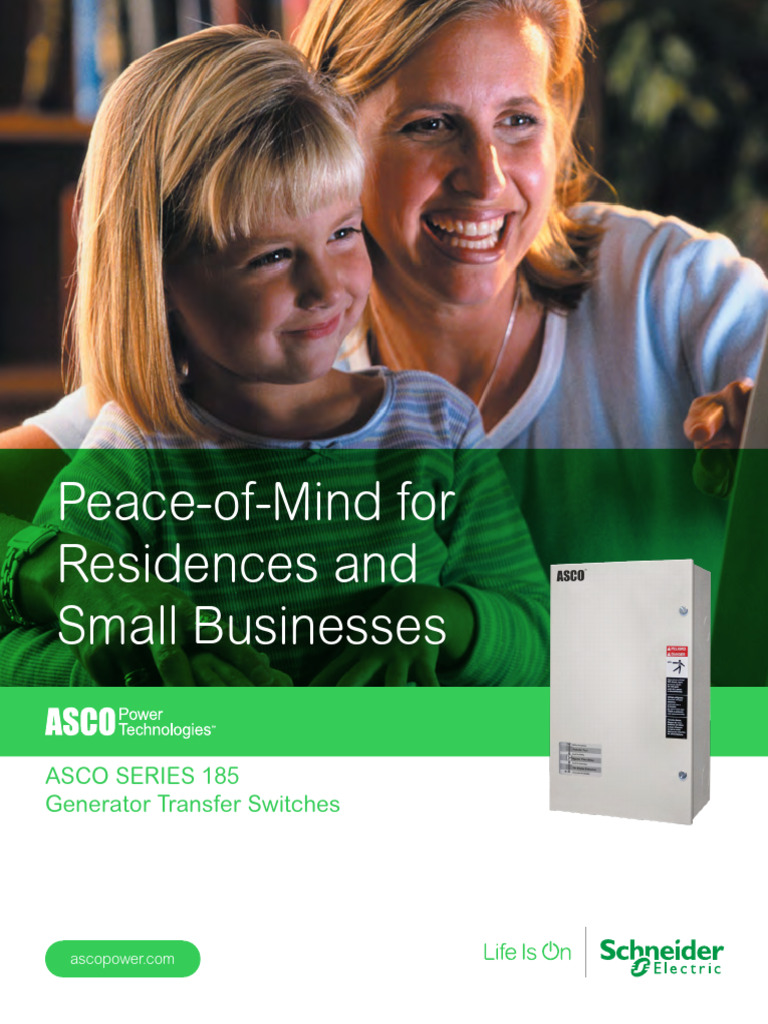 Tab Transferencia Asco Schneider SERIES-185 - Pub-3214-R4 Transferencia ...