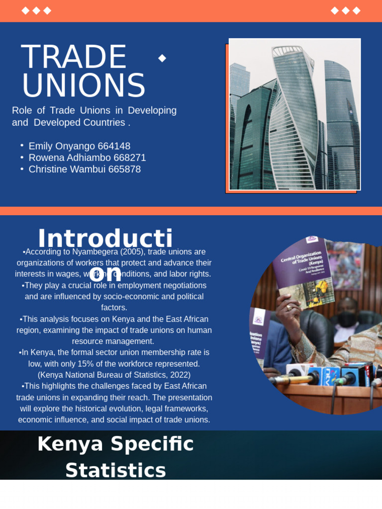 Role of Trade Unions - Group 4 | PDF | Trade Union | Employment