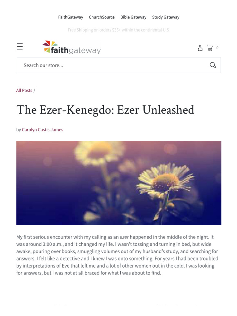 The Ezer-Kenegdo - Ezer Unleashed | PDF