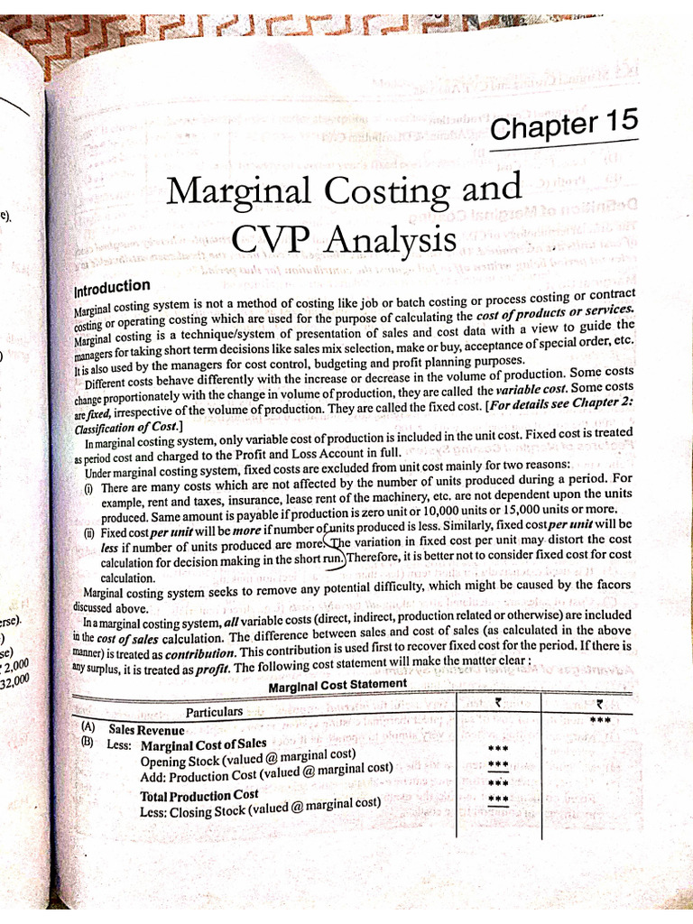 Marginal Costing Hanif | PDF