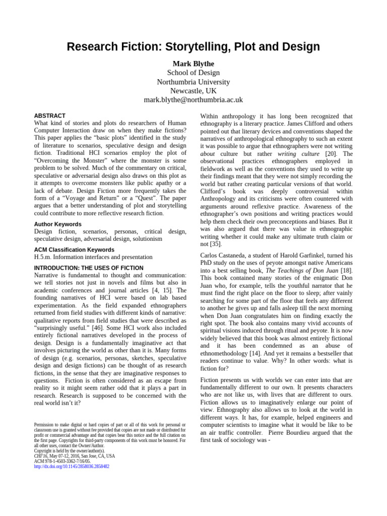 So Try Telling and Plot Chi 17 | PDF | Ethnography | Narrative