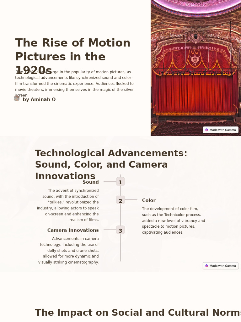 The-Rise-of-Motion-Pictures-in-the-1920s (1) | PDF | Movie Theater